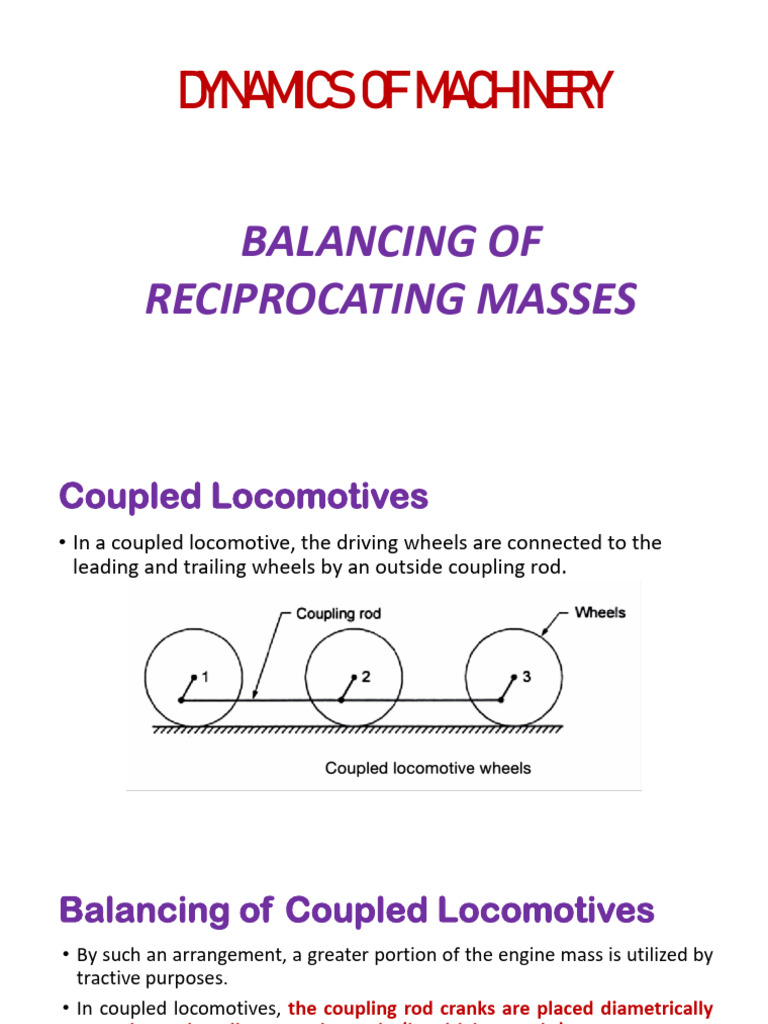 Balancing of Reciprocating Masses Part2 | PDF | Mechanics | Mechanical ...