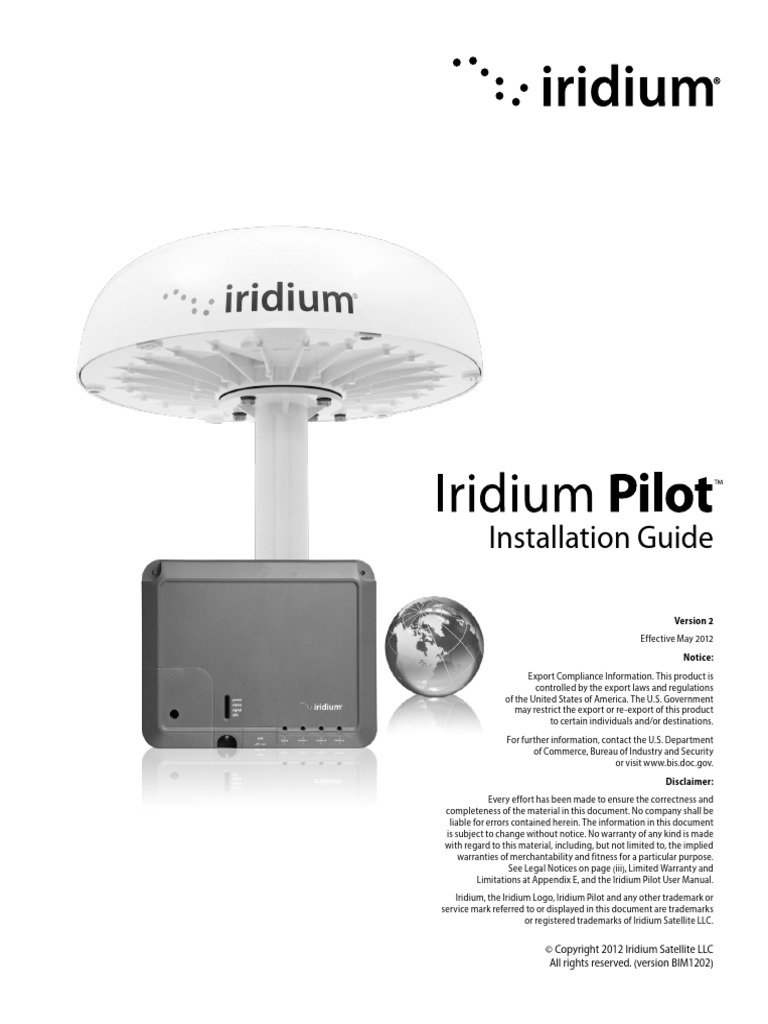 Iridium install | PDF | Antenna (Radio) | Radio