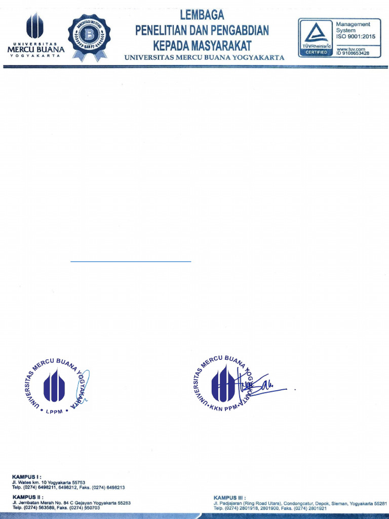 Buku Panduan KKN PPM UMBY 2024-2025 | PDF