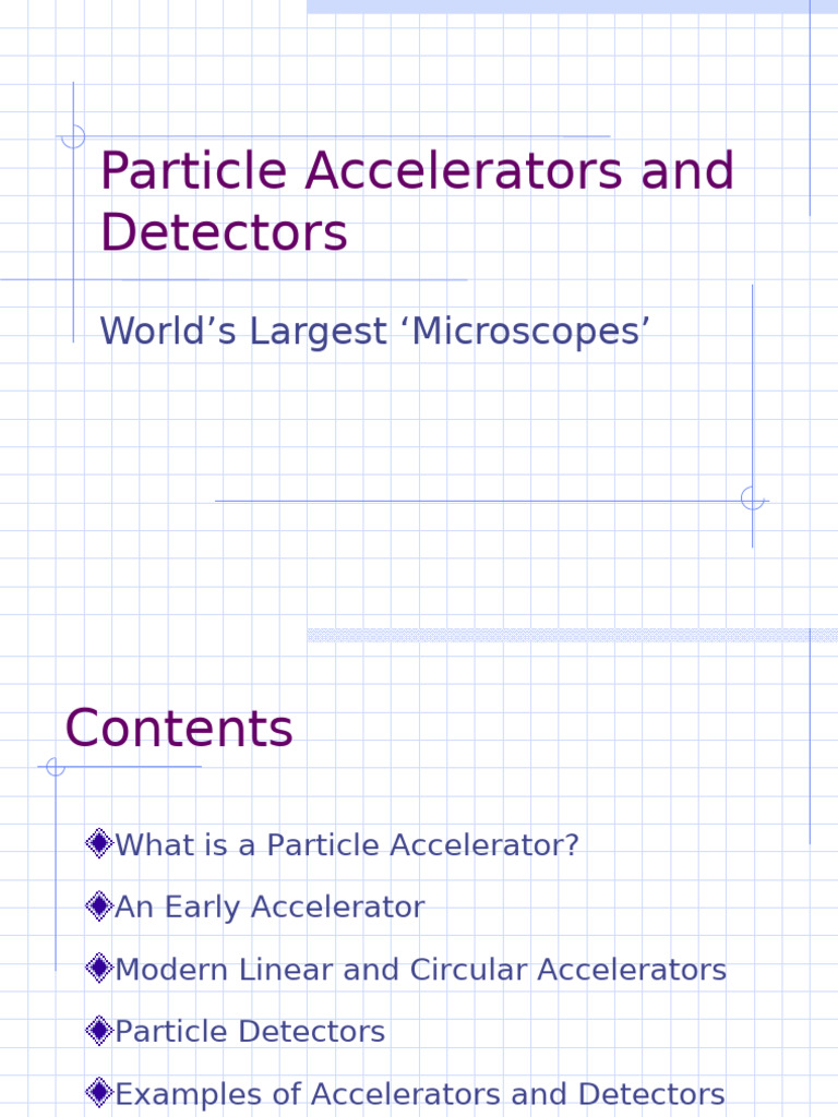 Particle Accelerators | PDF | Particle Accelerator | Large Hadron Collider