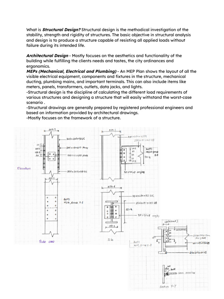 Structural Design Deptals | PDF