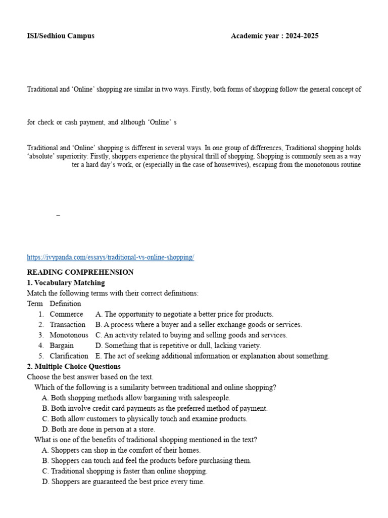 Traditional vs Online Shopping Analysis | PDF | Online Shopping | Prices