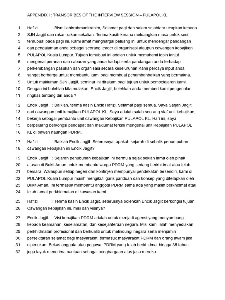Transcribes Session With Pulapol KL | PDF