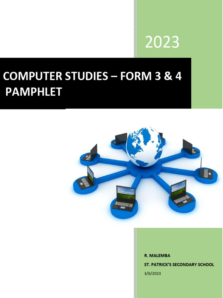 Palphlrt Fomr 3 & 4 Computer Studies | PDF | Spreadsheet | Microsoft Excel