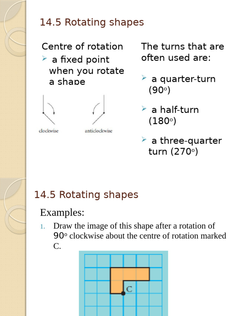 14.5 Rotating Shapes | PDF
