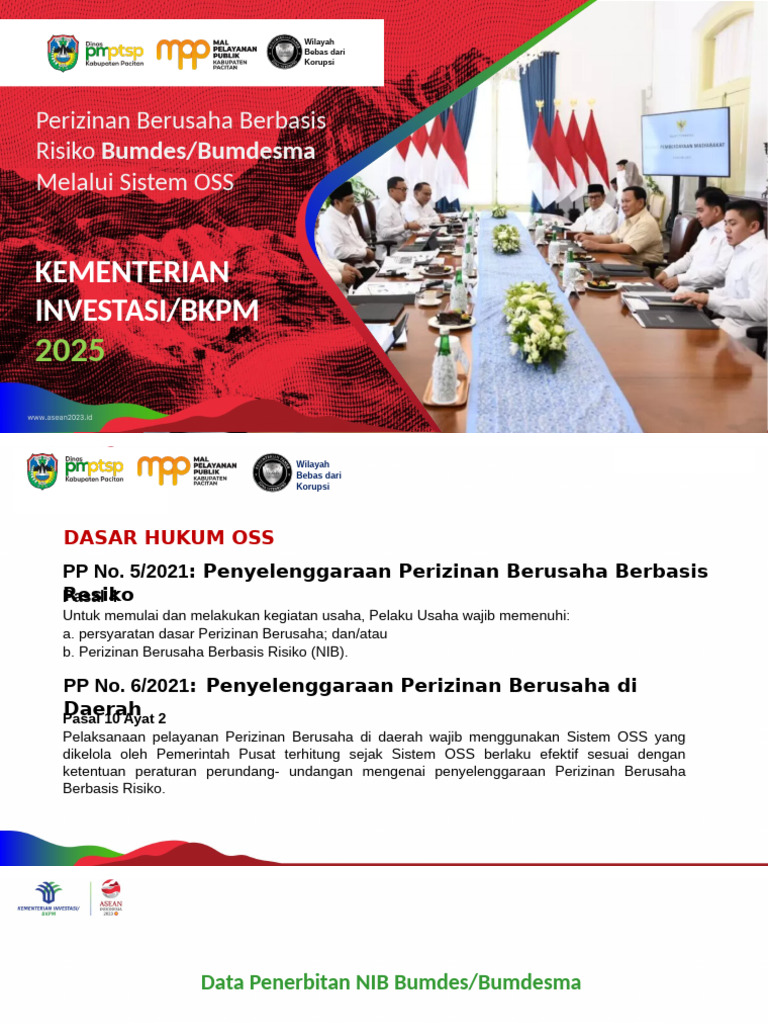 BKPM - Paparan Perizinan Berusaha Berbasis Risiko Bumdes Bumdesma ...