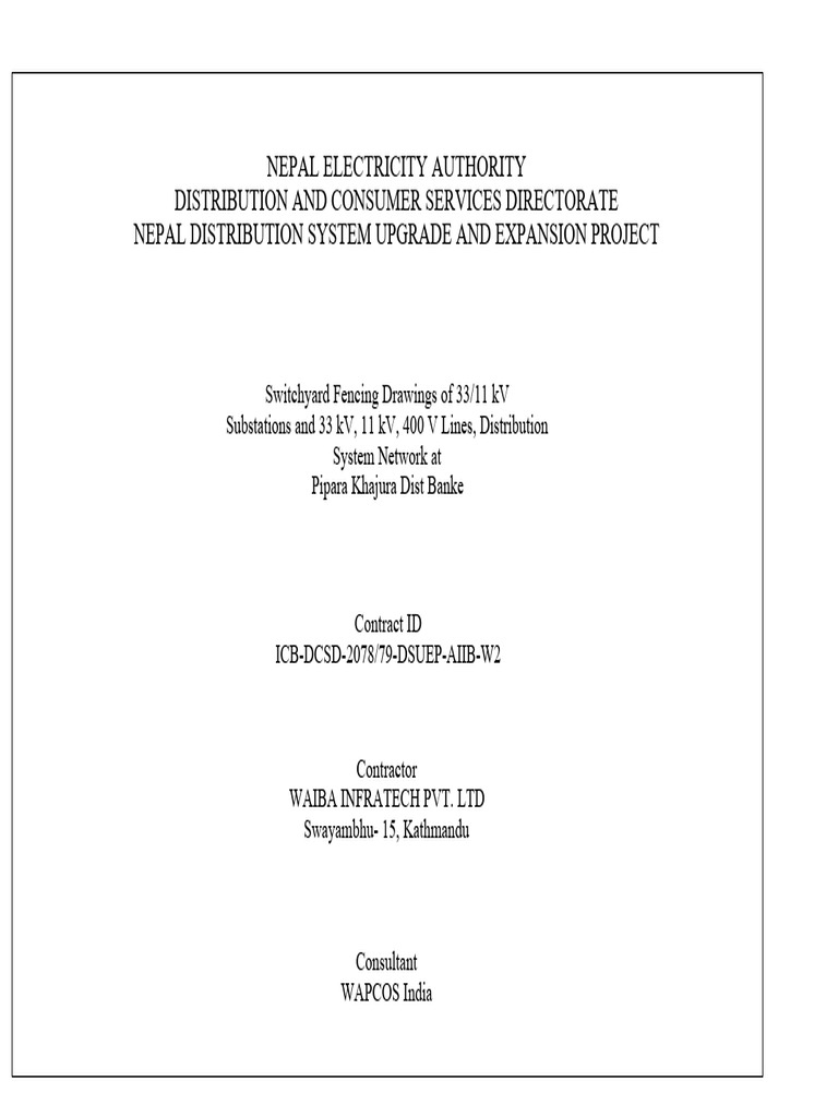 Khajura Switchyard Fencing | PDF | Masonry | Brick