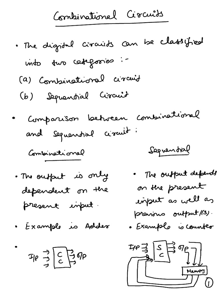 DD Notes - 6 Combinational Adder Subtractor | PDF