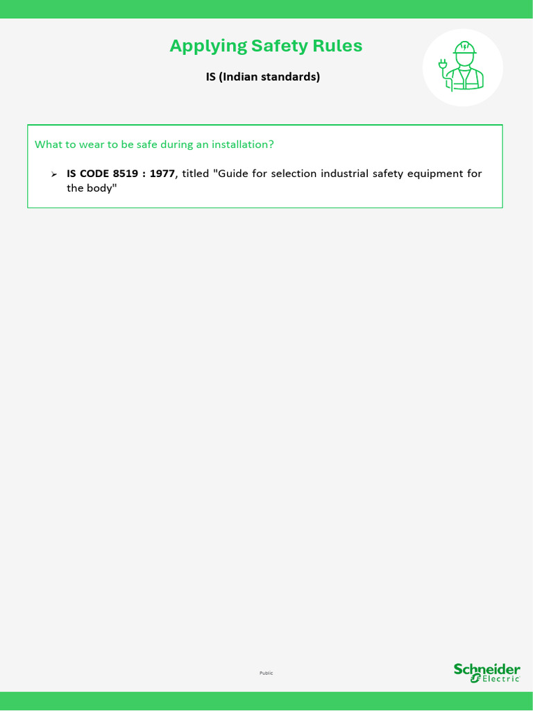 Indian Standards Applying Safety Rules | PDF