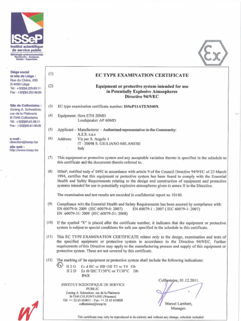 13-ETH 20MD Certificato2 | PDF