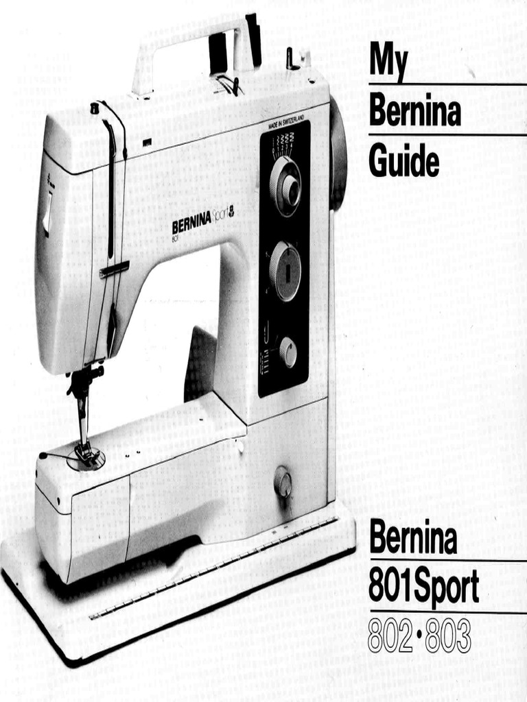 Bernina 801 Manual | PDF