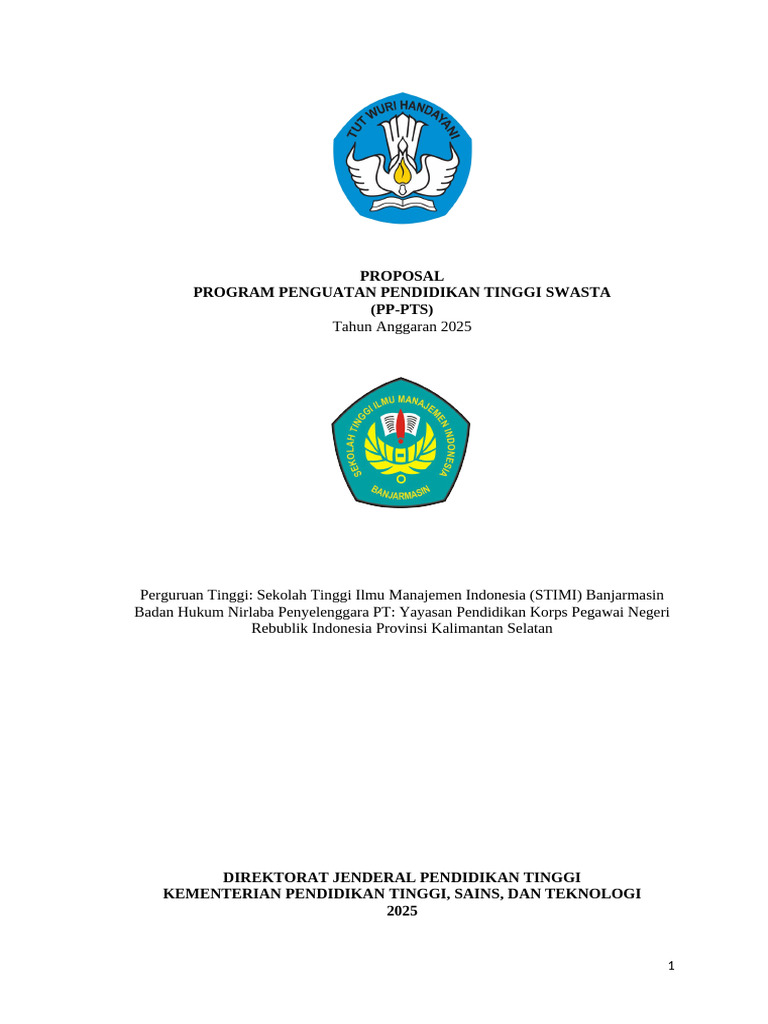 Pengajuan Proposal Pp-pts 2025 | PDF