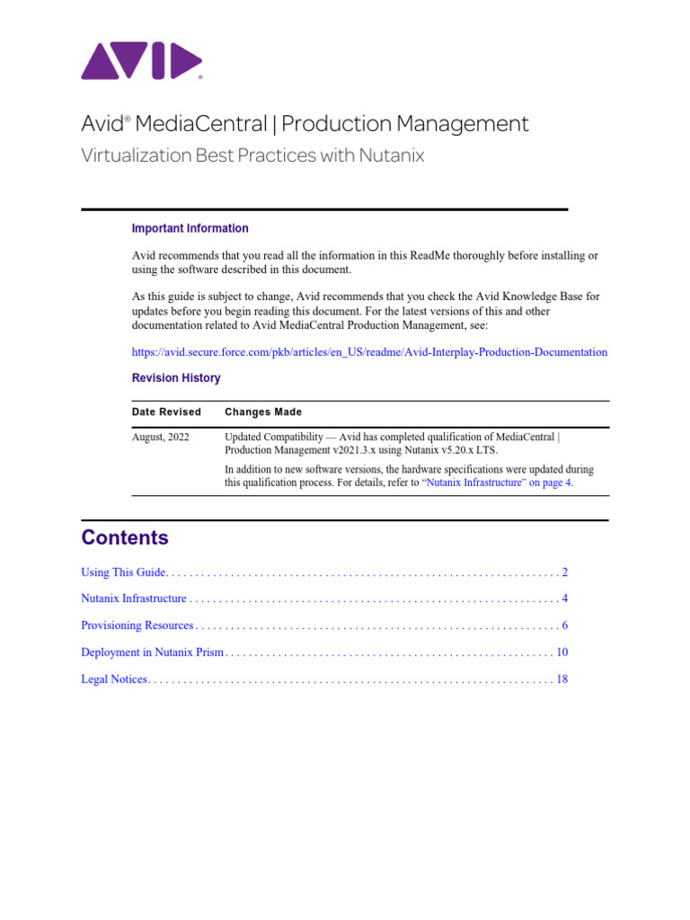 Production Management Nutanix Virtualization 2022 | PDF | Virtual Machine | Operating System