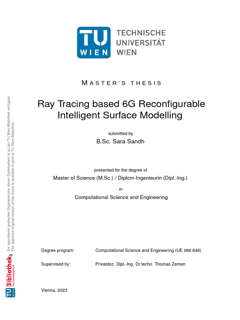 Sandh Sara - 2023 - Ray Tracing Based 6G Reflective Intelligent Surface.. | PDF | Antenna (Radio ...