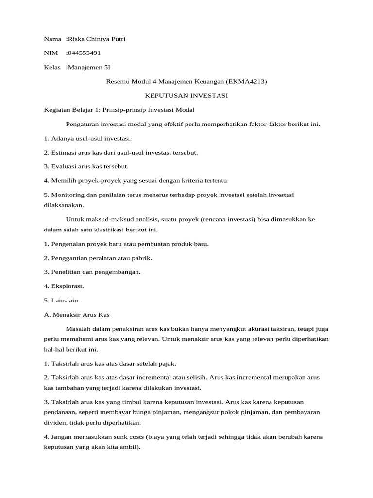 Resume Modul 4 | PDF