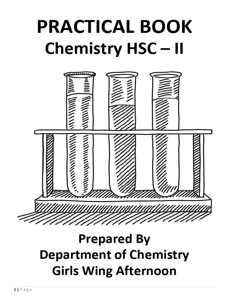 XII Chemistry Practical Book MK | PDF | Salt (Chemistry) | Acetate