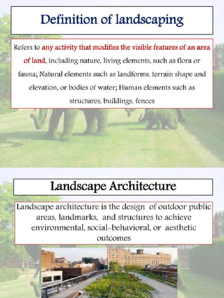 Landscape Design | PDF