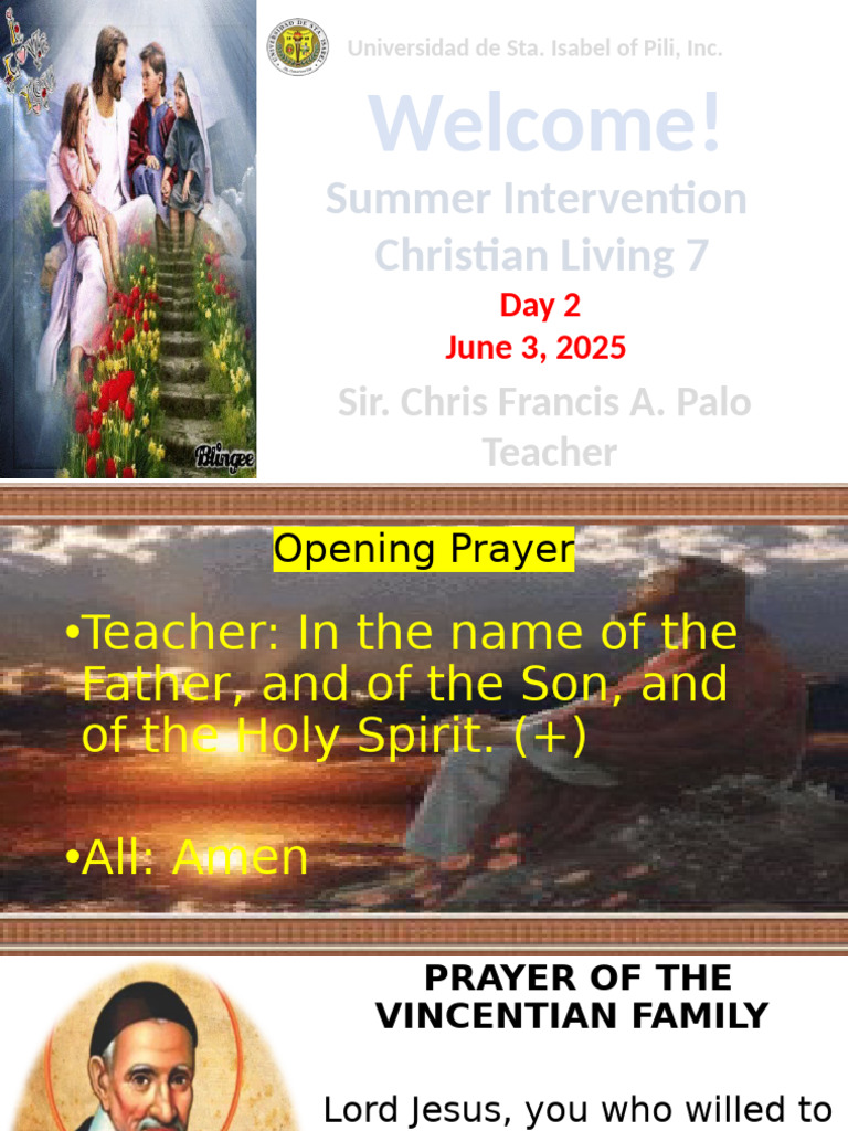 g7 Intervention Day 2 | PDF | Lord's Prayer | Religious Belief And Doctrine