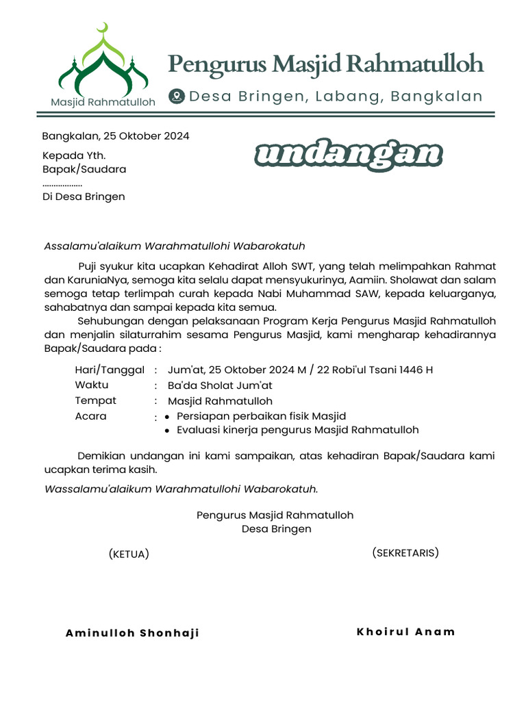 Kuning Krem Minimalis Surat Undangan Rapat Dokumen - 20241023 - 054240 ...