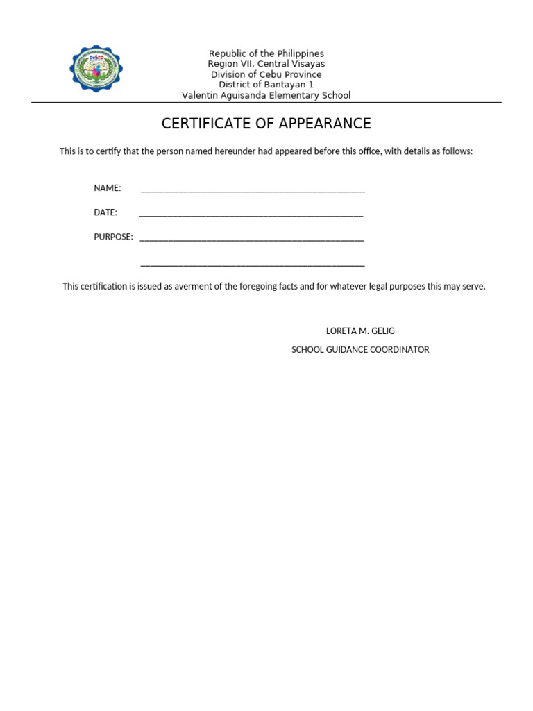 Appearance For Lgu Activity and Implementation | PDF