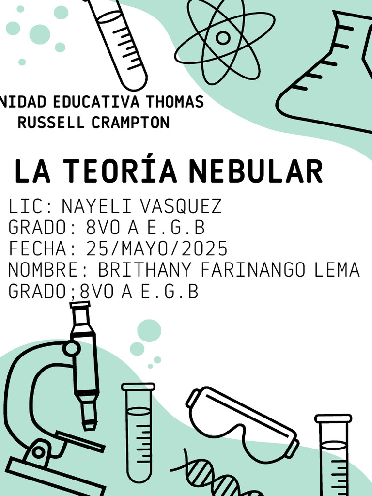 Portada de Proyecto de Ciencia Ilustrado Turquesa | PDF