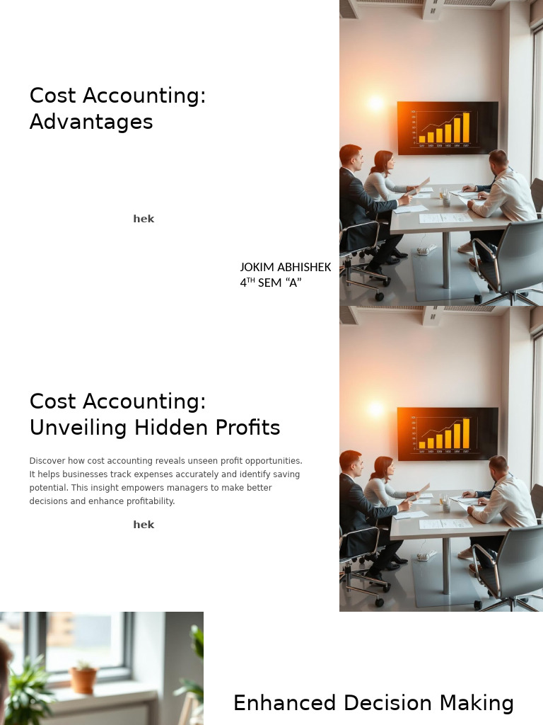Cost Accounting: Advantages | PDF | Cost Accounting | Pricing