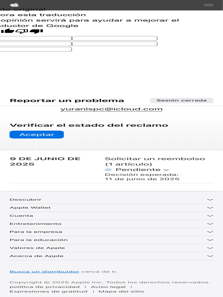 Reportar Un Problema | PDF