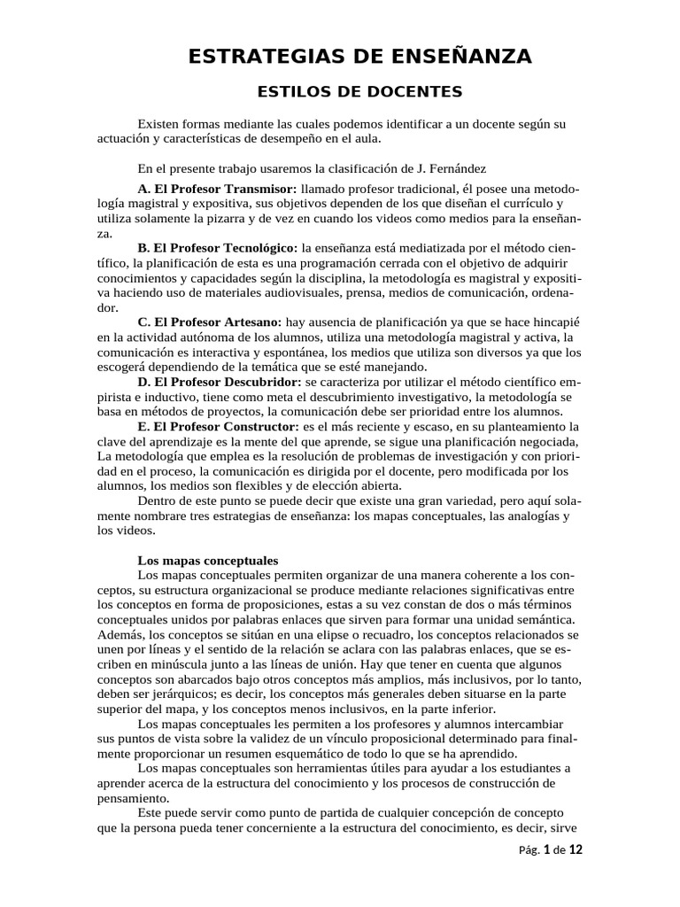 ESTRATEGIAS DE ENSEÑANZA 3ro 2024 | PDF | Enseñando | Maestros