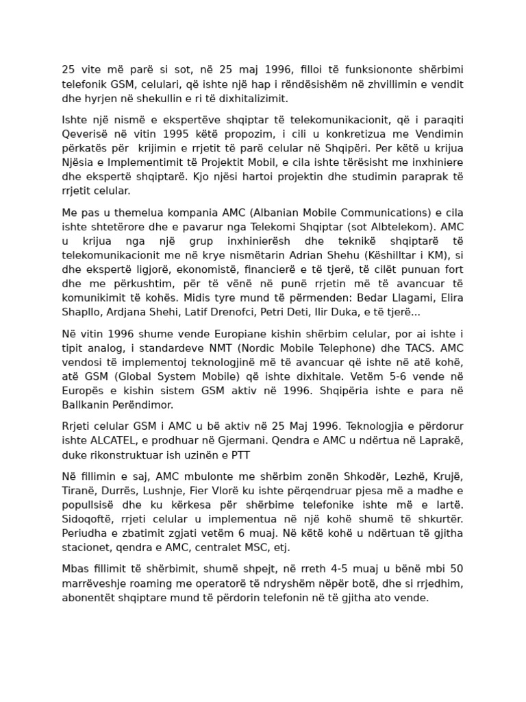 Sherbimi GSM | PDF