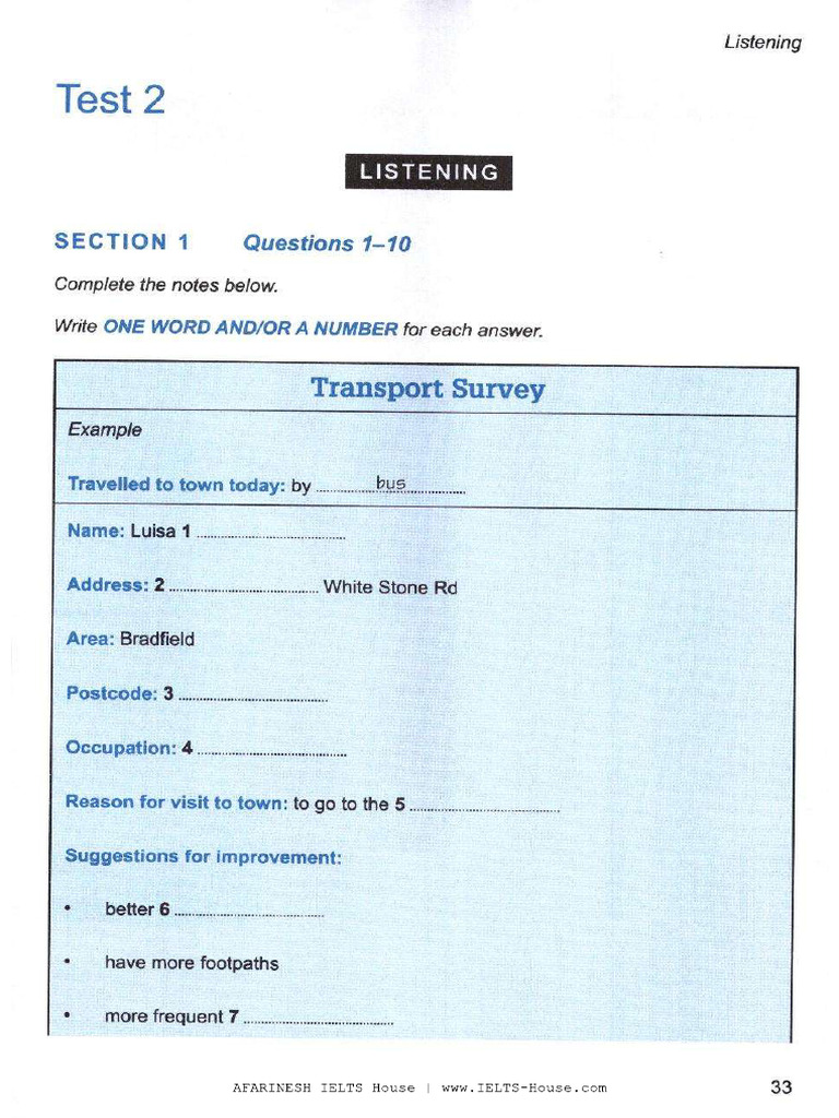 Part 1 Listening 1.6 | PDF