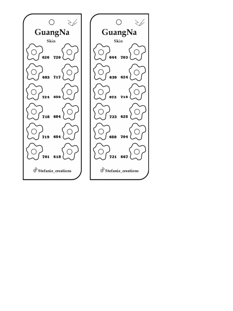 Guangna Skin 24 Marker Swatches | PDF