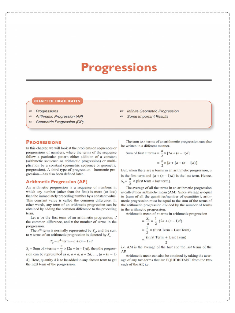 Progressions | PDF