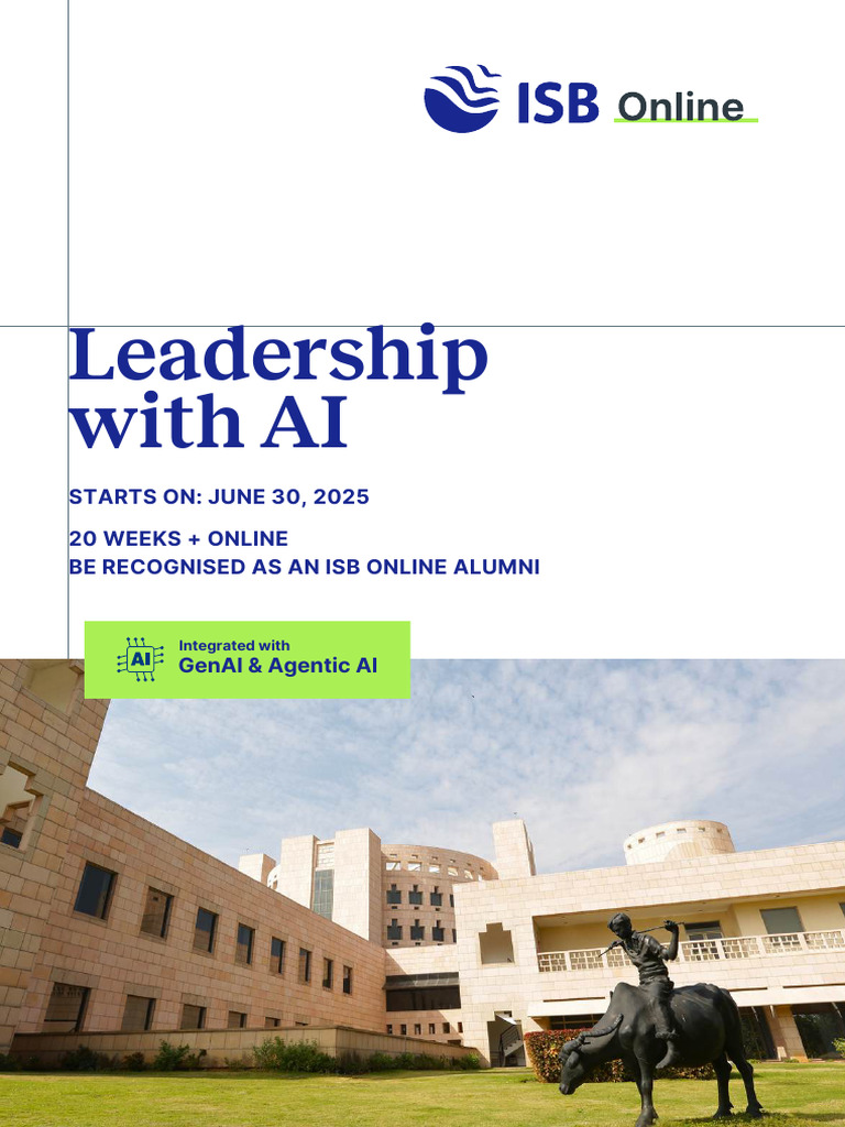 Isb-Lai Brochure b2c Fy25q4 Batch 19 | PDF | Machine Learning | Artificial Intelligence