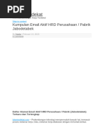 Daftar Alamat Email Aktif | PDF | Motor Vehicle Manufacturers | Companies