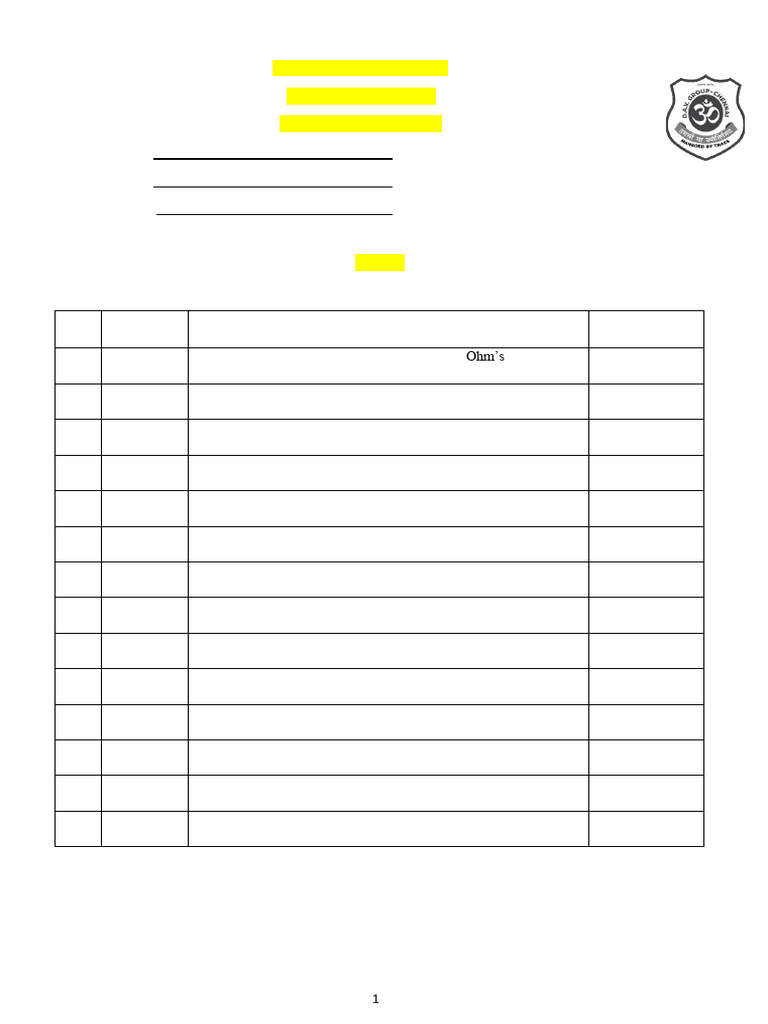 Class 12 Physics Lab Manual 2025-26 | PDF | Voltage | P–N Junction