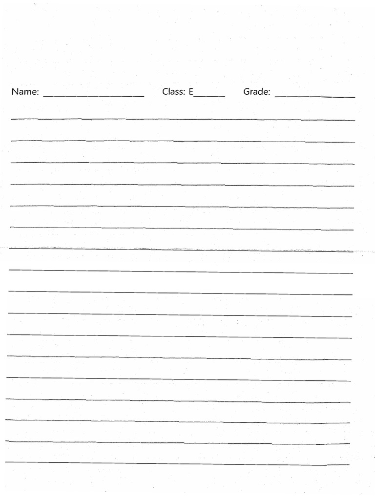 Writing Template | PDF