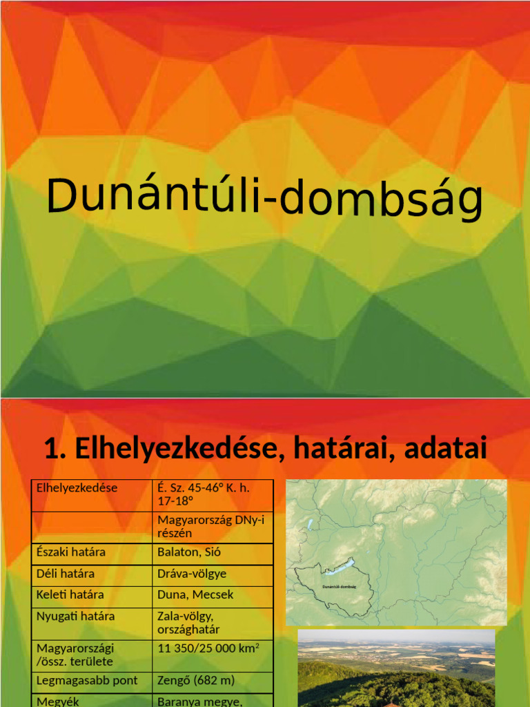 Dunántúli Dombság | PDF