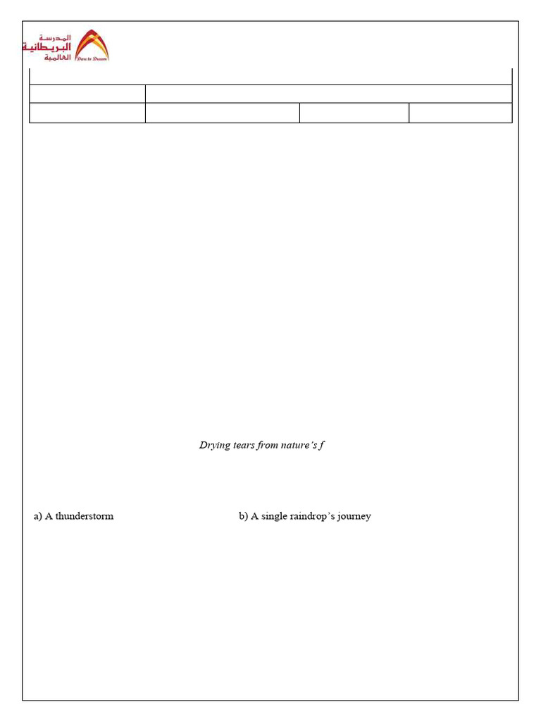 G6 - Term 3 - RWS2 - Reading2 | PDF | Poetry | Sea