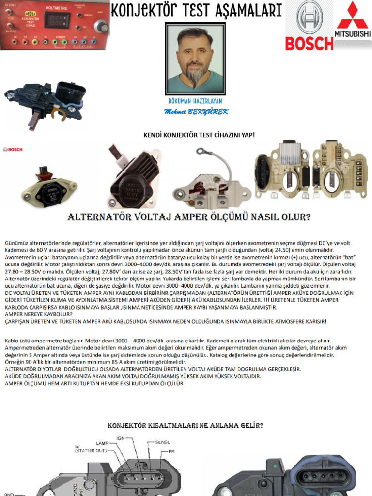 Konjektör Regulator Nasil Test Edi̇li̇r | PDF