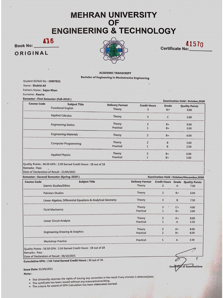 1st & 2nd Semester | PDF