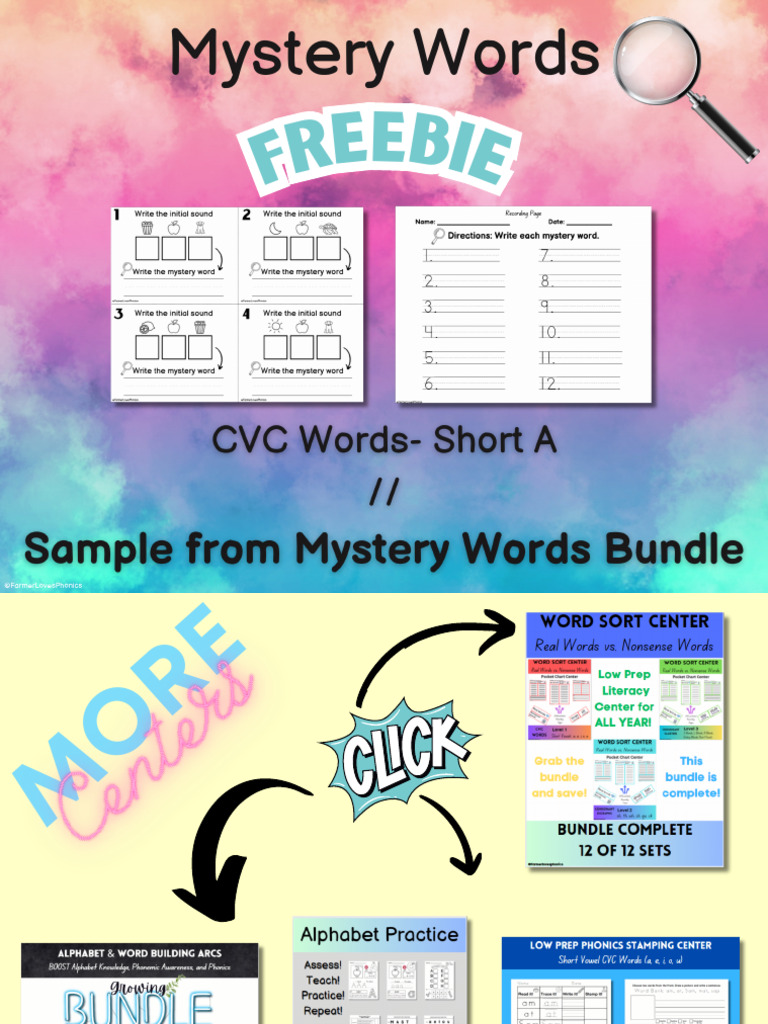 Mystery Words: Freebie | PDF