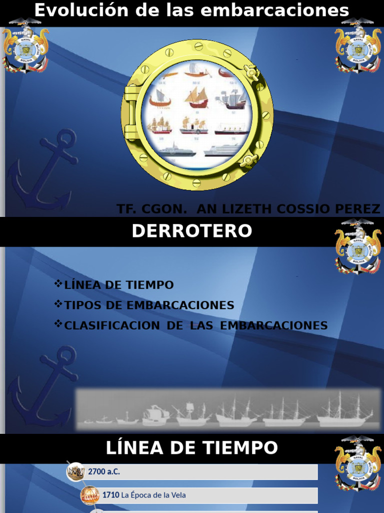 1.1 Evolucion de Las Embarcaciones | PDF | Buques | Buques de guerra