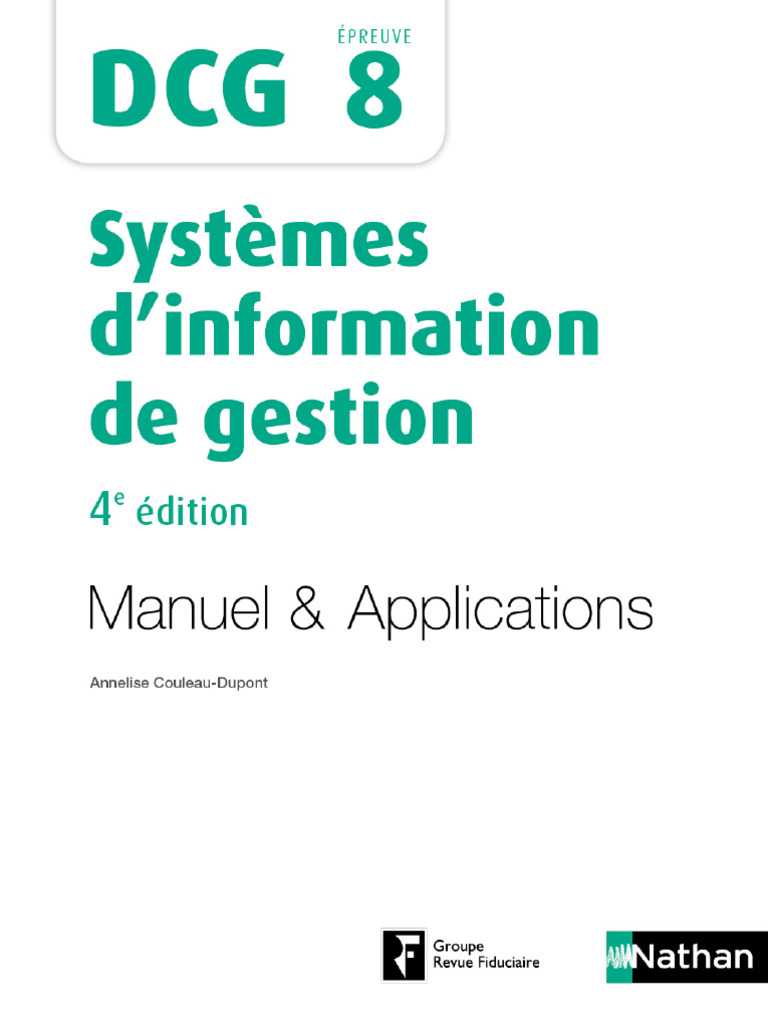 DCG UE 8 - Syst 232 Mes d Information de Gestion - 1Manuel Amp Applications - 4e 233 Dition 2016 ...