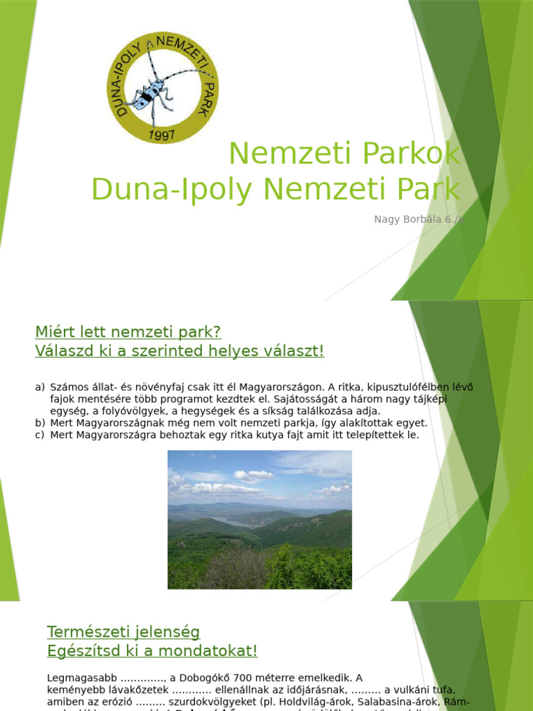 Duna-Ipoly Nemzeti Park | PDF
