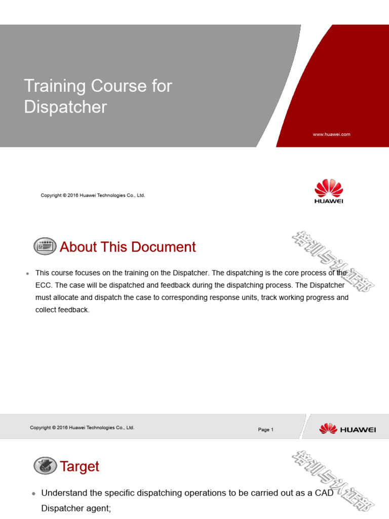 Dispatcher Training Course Overview | PDF | Information Technology ...