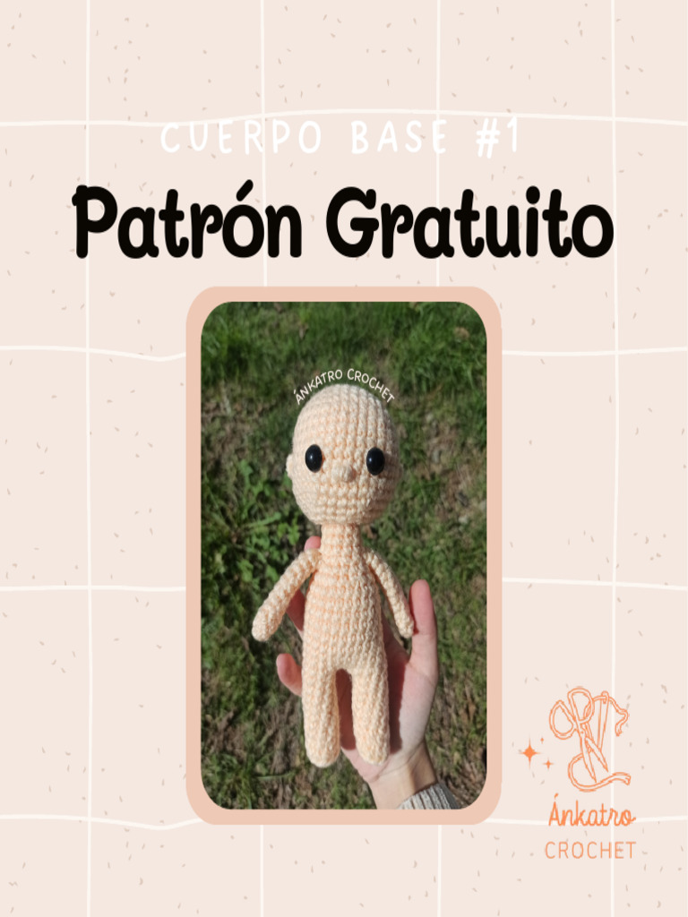 Patrón Cuerpo Base Amigurumi Gratis | PDF | Textiles