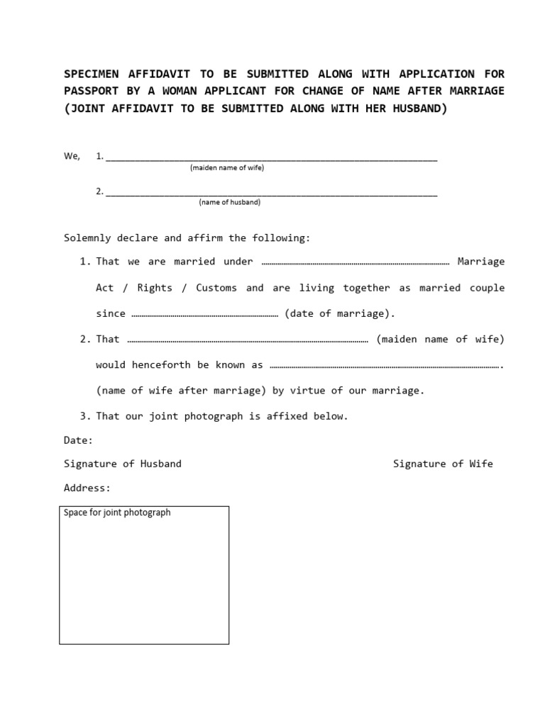 Form 15-Joint Affidavit by Couple | PDF