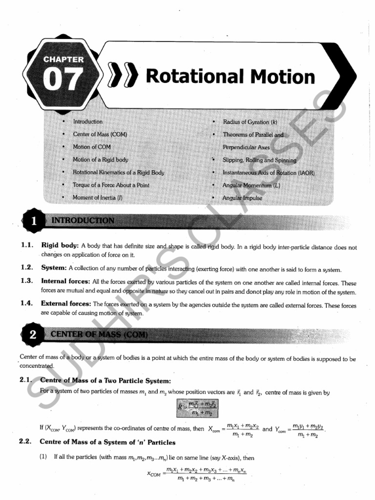 7.rotational Motion | PDF