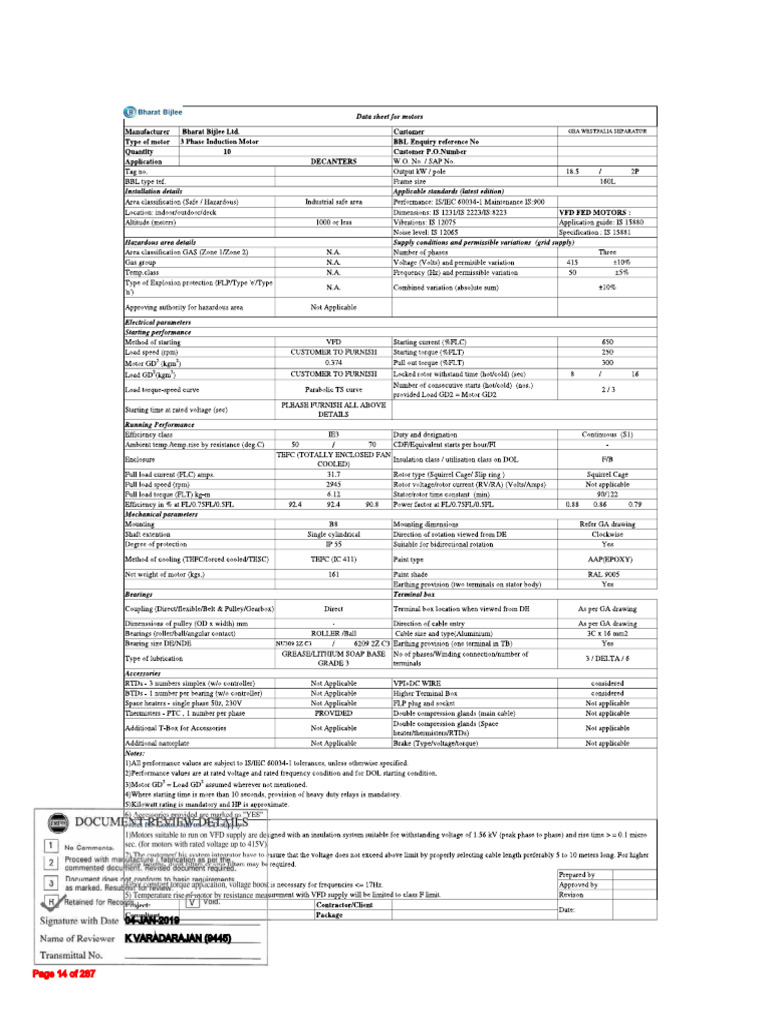 Centrifuge Data Sheet-1 | PDF