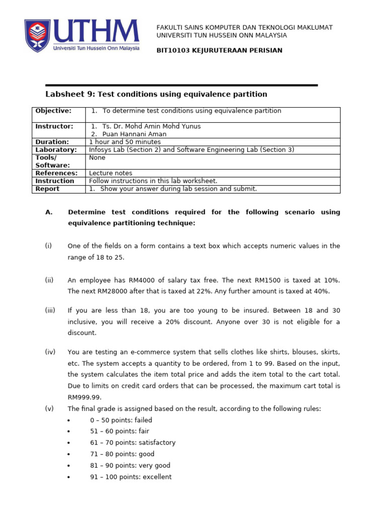 Labsheet 9 Bit10103v3 | PDF